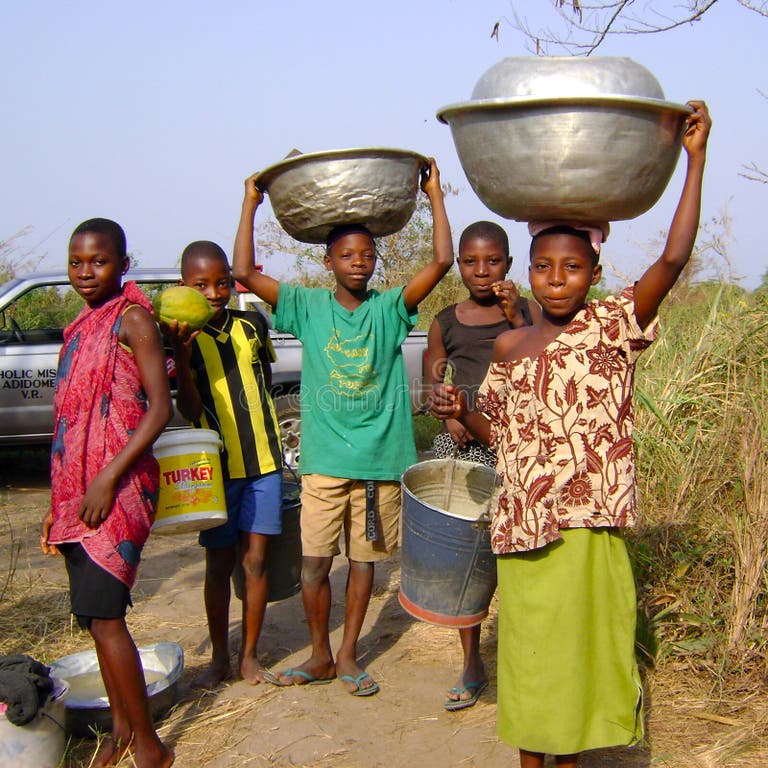 African children working editorial stock photo. Image of people - 9056423