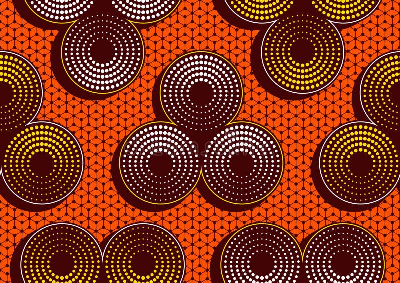 African Circle Dots Seamless Pattern 37 Stock Vector - Illustration of ...
