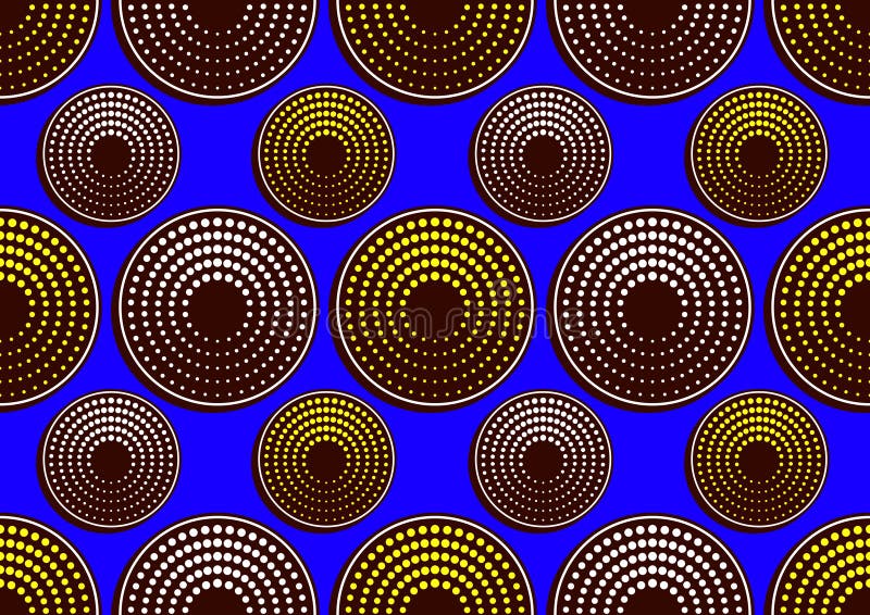 African Circle Dots Seamless Pattern 33 Stock Vector - Illustration of ...
