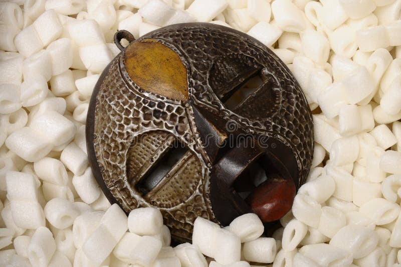 African Circular Mask Packed Stock Image - Image of polystyrene ...