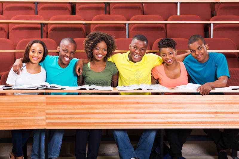 African college friends stock image. Image of class, desk - 39112195