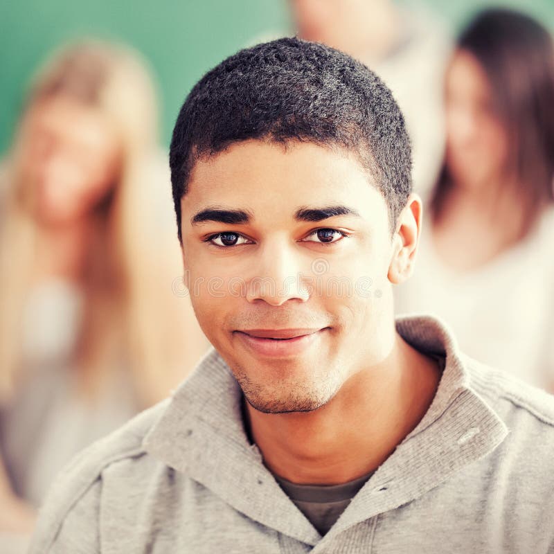 Male African American College Student Stock Photo - Image of ethnic ...