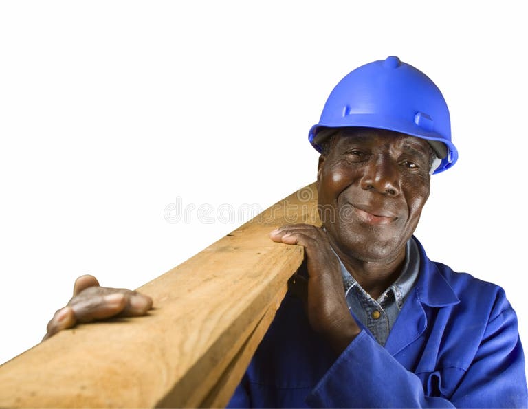 African Construction Worker Stock Image - Image of elderly, building ...