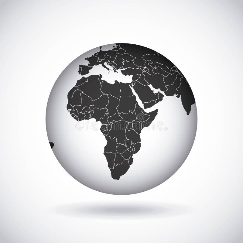 African continent design stock illustration. Illustration of silhouette ...