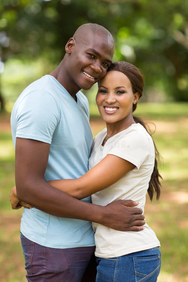 African couple outdoors stock image. Image of adult, looking - 50158723