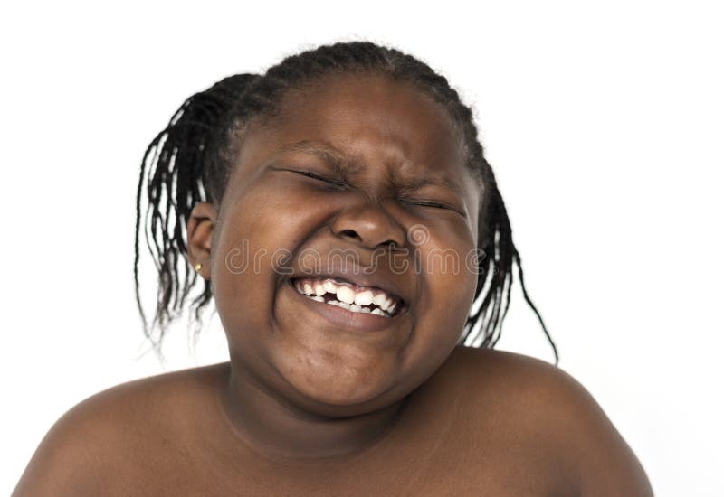 African Descent Girl is in a Shoot Stock Photo - Image of studio ...