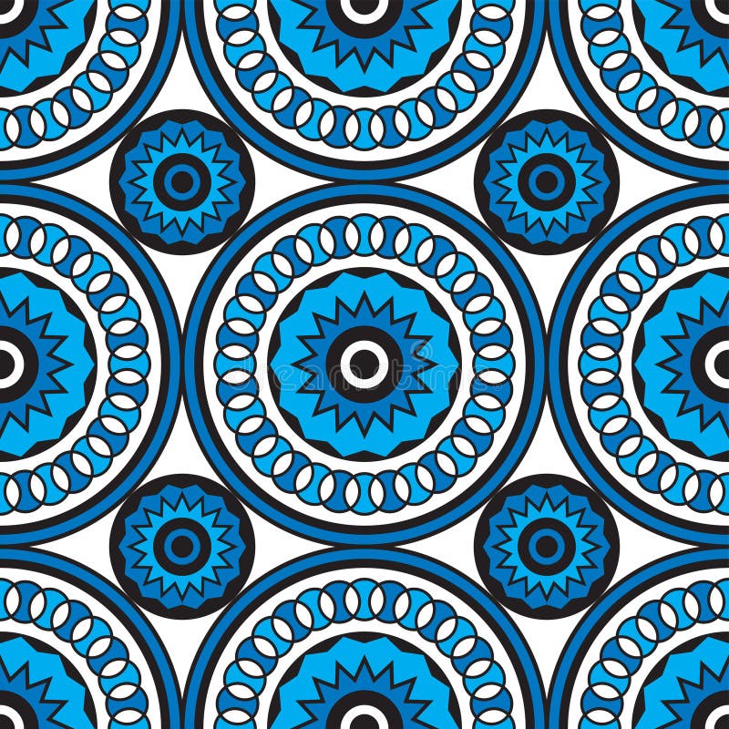 Bright African Unique Print Design Stock Illustration - Illustration of ...