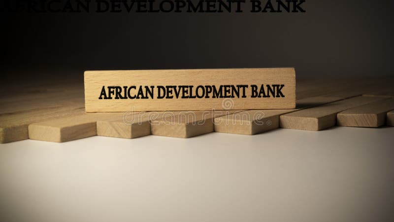 African Development Bank Written on Wooden Surface. Concept Created ...