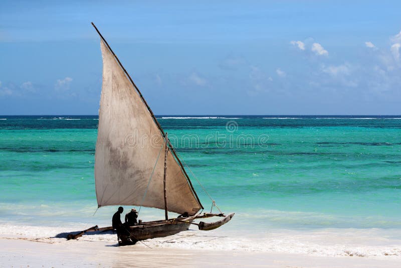 African Dhow Boot and Color Palette Stock Image - Image of beauty ...