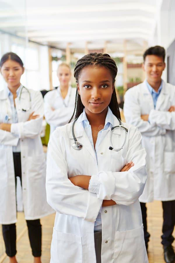 African Doctor in Medical School Stock Image - Image of trust, success ...