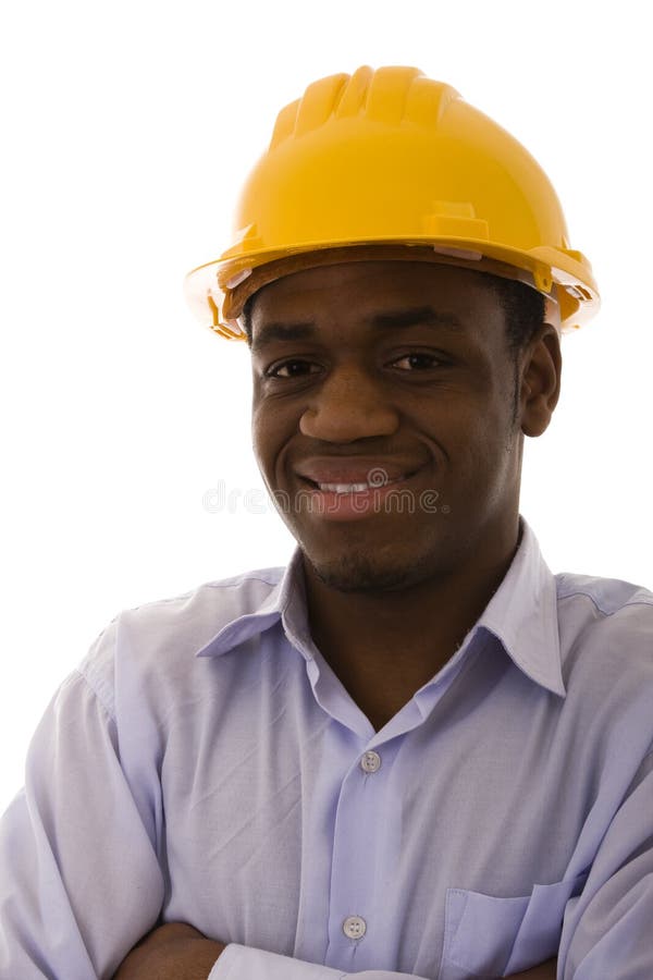 African American Construction Worker Stock Photo - Image of building ...
