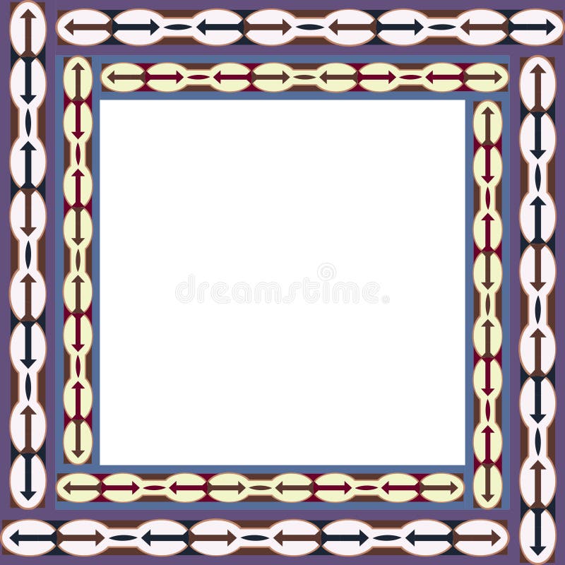 African-tribal-art Pattern S Frame Stock Vector - Illustration of ...