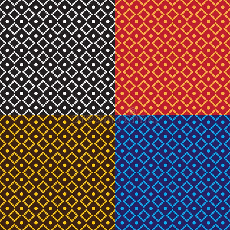 African Ethnic Shwe Shwe Pattern Stock Vector - Illustration of african ...