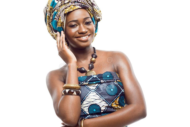 African fashion model. stock image. Image of cute, dress - 29027975