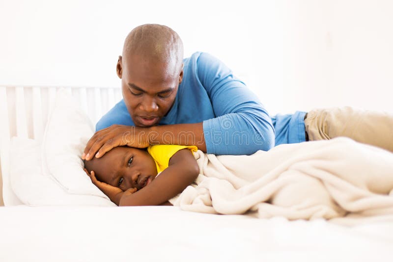 African father ill son stock image. Image of looking - 63078073