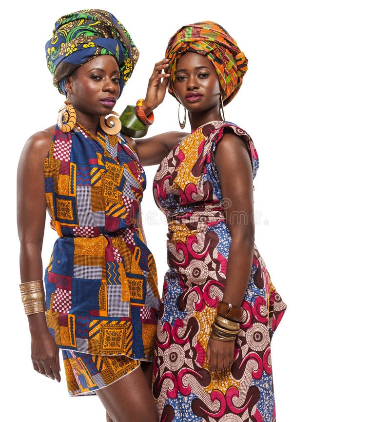 Two Young African Fashion Models. Stock Photo - Image of american ...