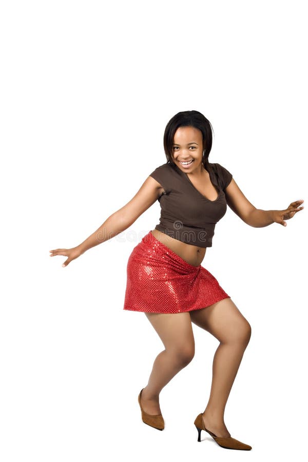 Young black woman dancing stock image. Image of dancer - 3539793
