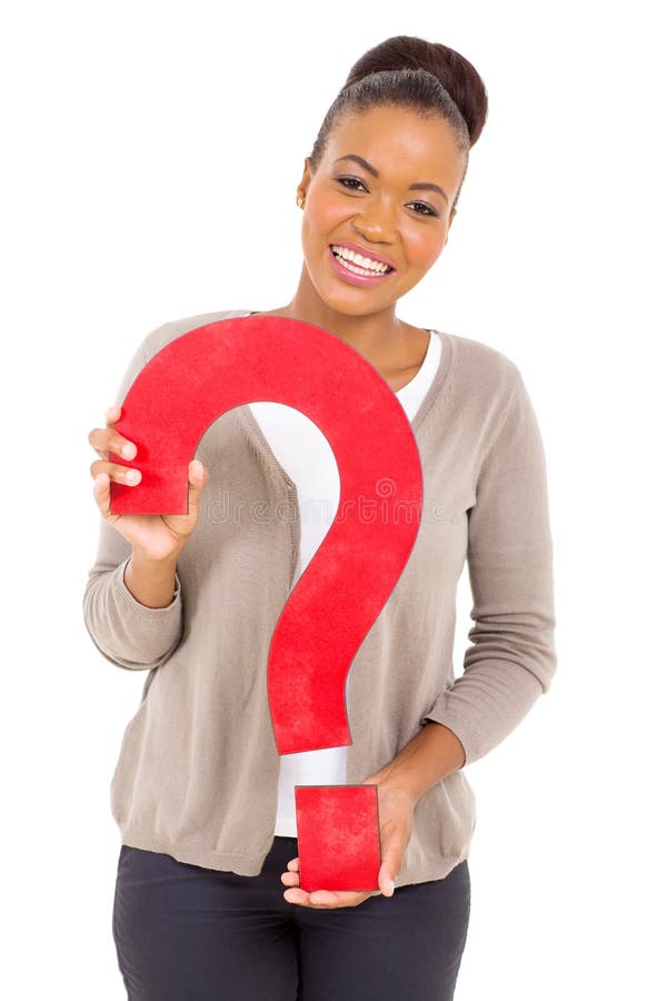 204 African American Woman Question Mark Stock Photos - Free & Royalty ...