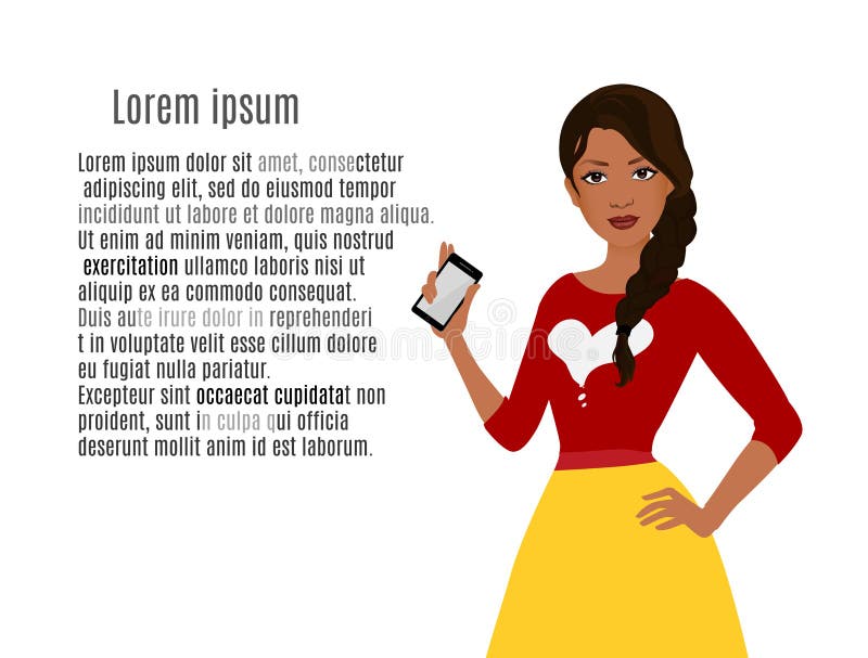 Teen Girl Talking Mobile Phone Stock Illustrations – 443 Teen Girl ...