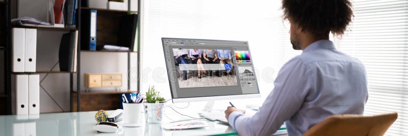 African Graphic Web Designer Stock Image - Image of photographer ...