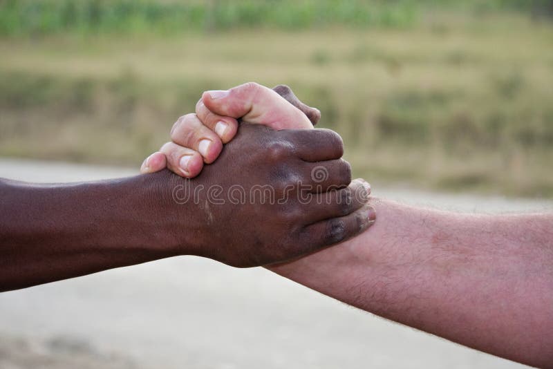 Traditional African Handshake Stock Image - Image of shake, white: 8217843