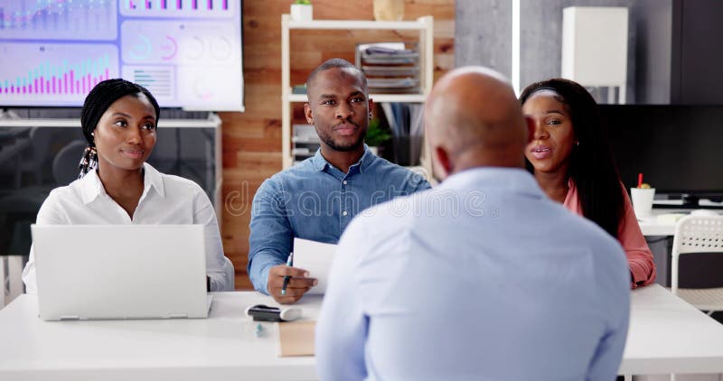 African Group Job Employment Interview Stock Photo - Image of jamaica ...
