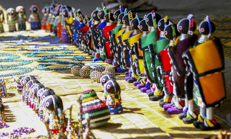 African Hand Made Multicolor Toy in South Africa Stock Image - Image of ...