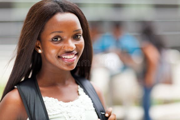 African High School Student Stock Image - Image of attractive, female ...