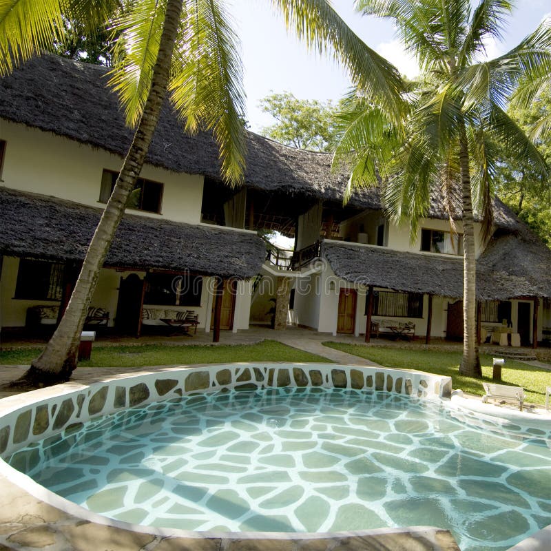 African Hotel stock photo. Image of summer, resort, african - 4574424