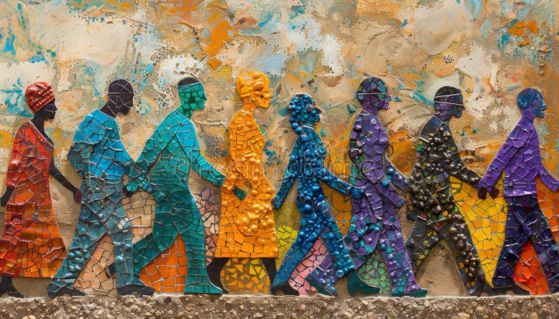 African Human Beings Figure Visual Art Stock Illustration ...