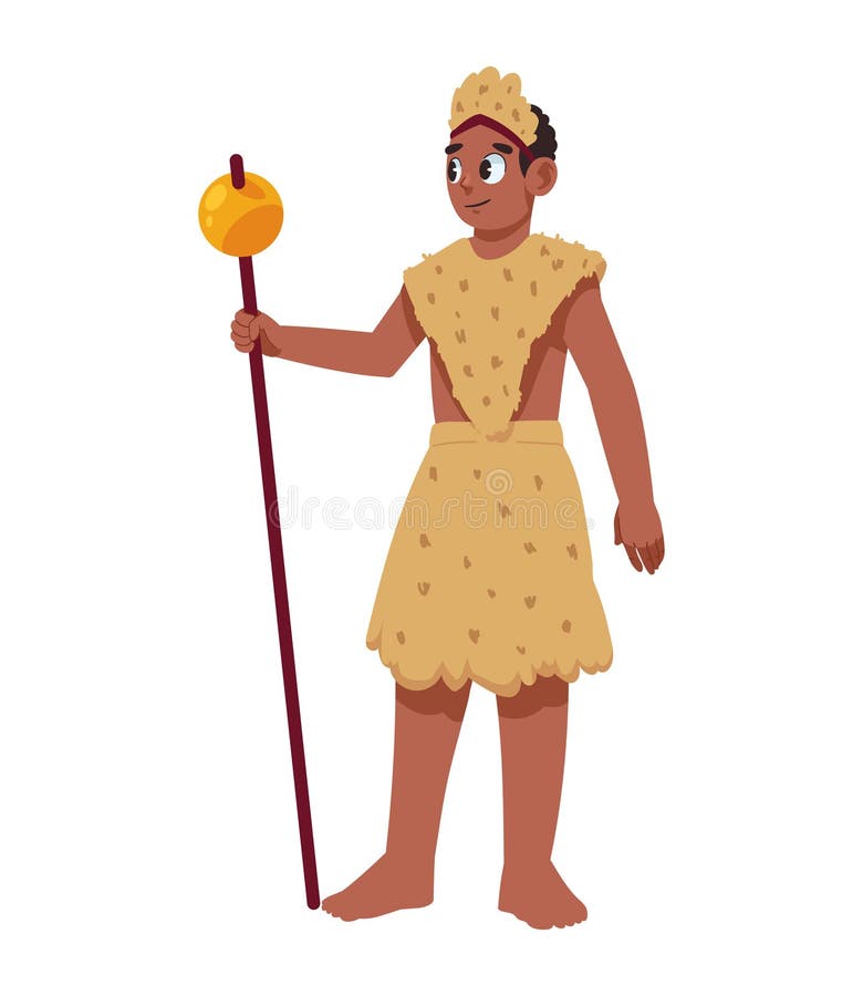 African hunter man stock vector. Illustration of cartoon - 346991099