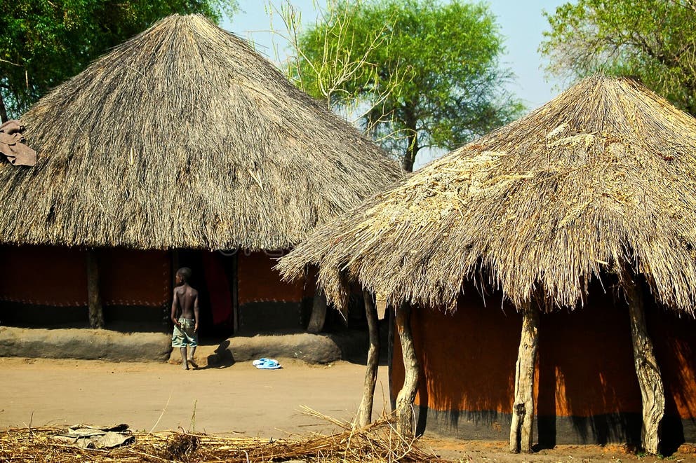 African Huts editorial stock photo. Image of clay, poor - 16193888