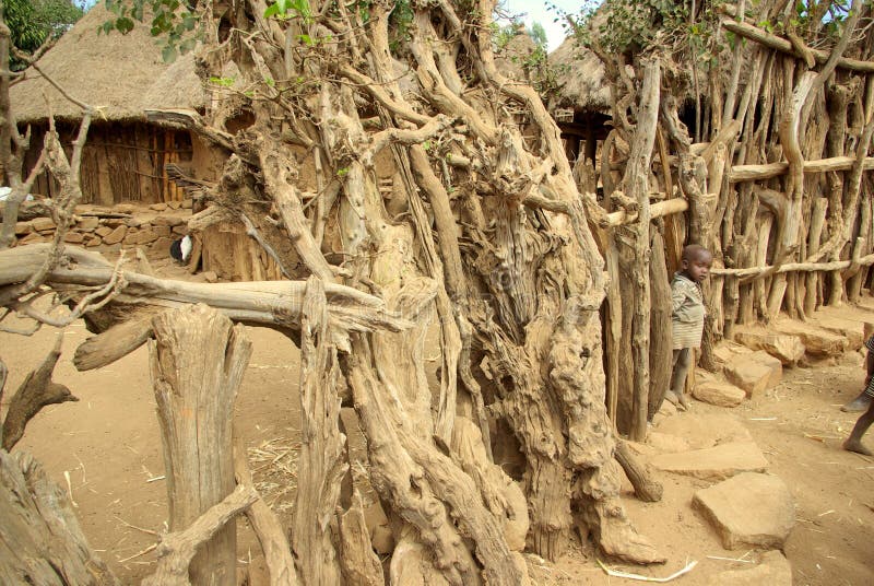 African huts stock image. Image of resistantnwood, ethiopia - 38556479