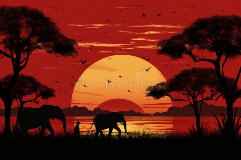 African Independence Celebration Background Design for National Day ...