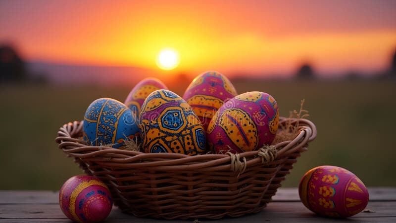 African-Inspired Easter Eggs Stock Illustration - Illustration of ...