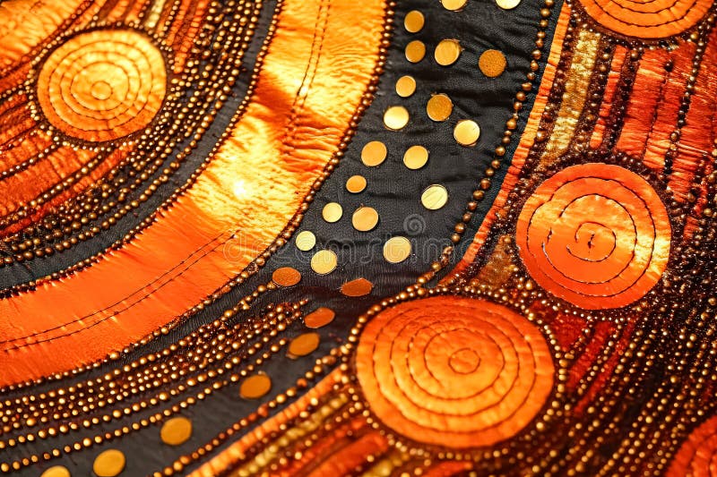 African Inspired Seamless Pattern Fabric Featuring Vibrant Colors Stock ...