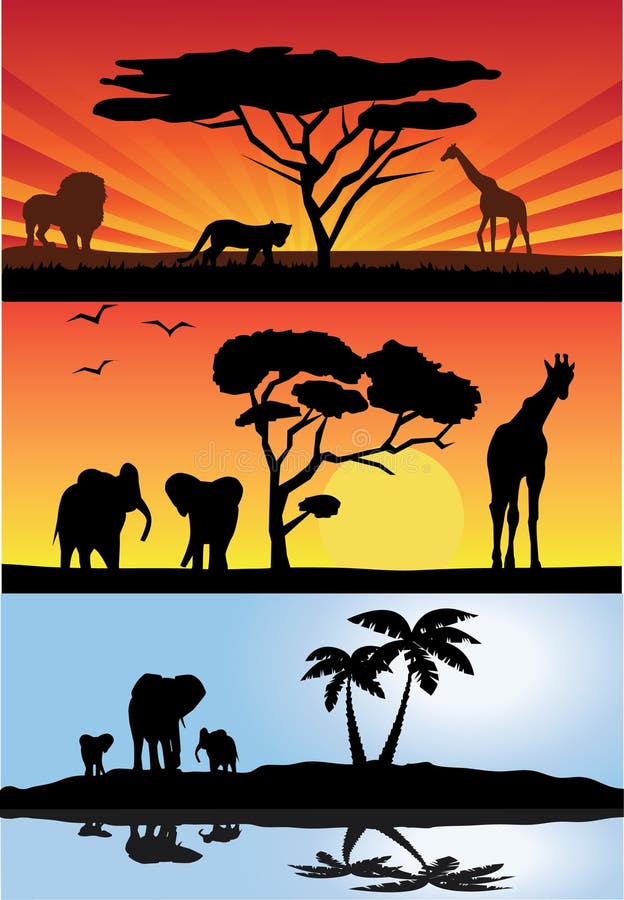 African landscape stock vector. Illustration of african - 14798590