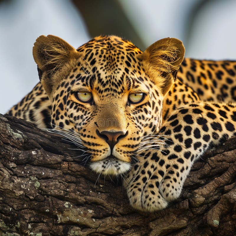 African leopard,photo art stock photo. Image of nature - 238539784