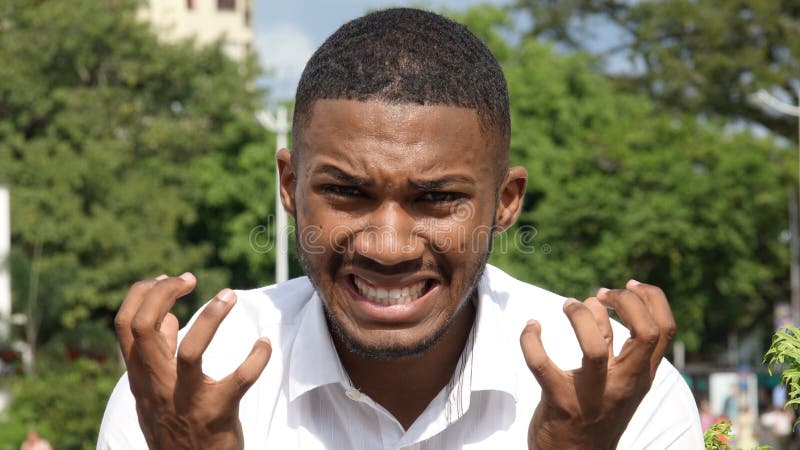 African Male and Anger stock photo. Image of anger, fury - 104943278