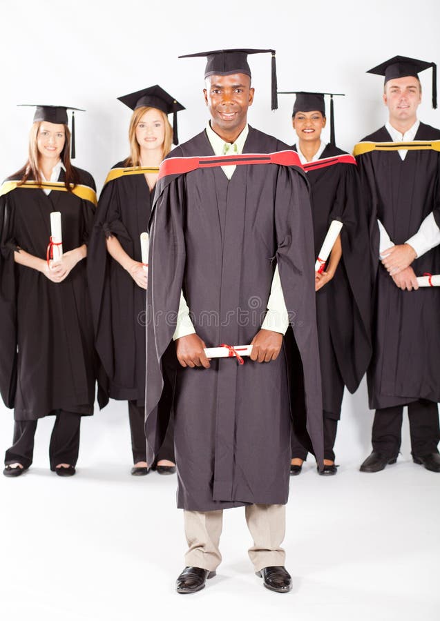 African male graduate stock image. Image of caucasian - 24025769