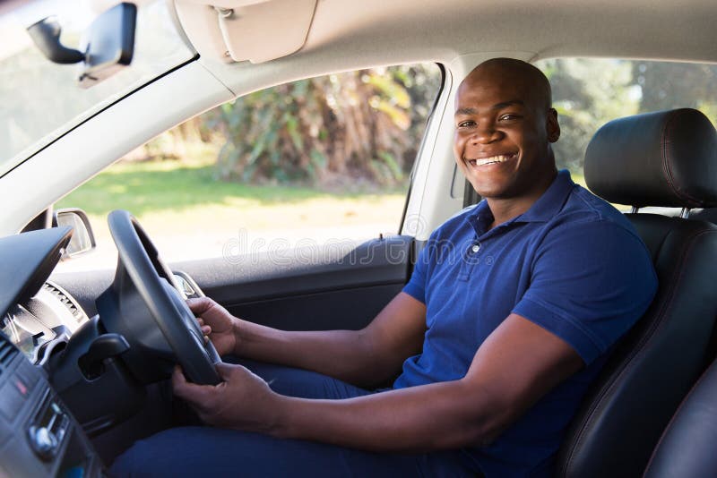 African man car stock photo. Image of cheerful, african - 44339128