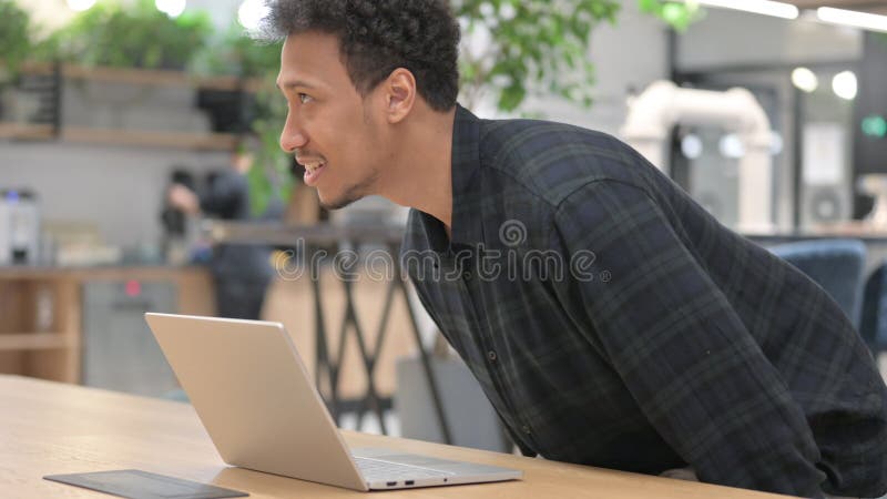 African American Man Coming Back To Work Stock Image - Image of data ...