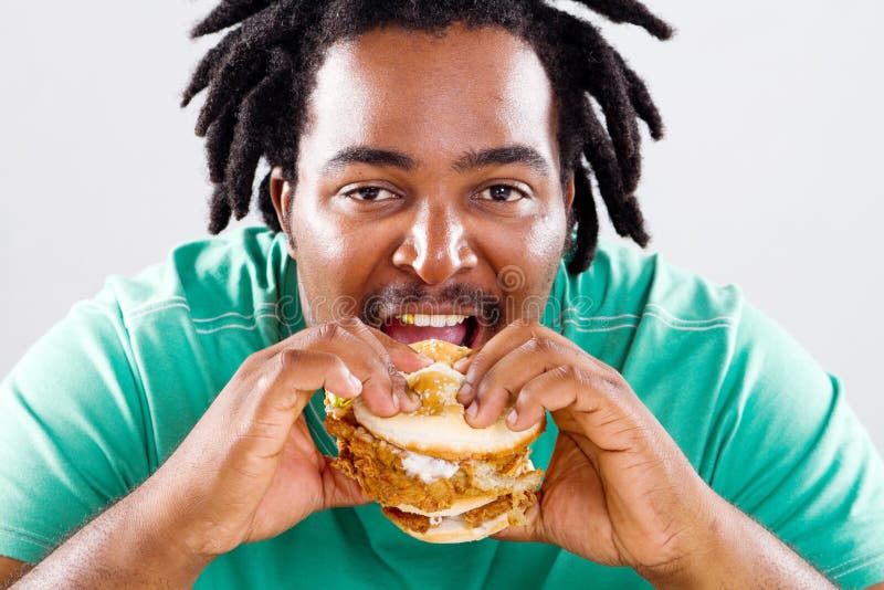 Big Fat Black Guy Eating Burger Stock Photos - Free & Royalty-Free ...