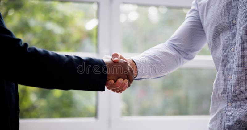 African Man Handshake with Partner Stock Photo - Image of meeting ...