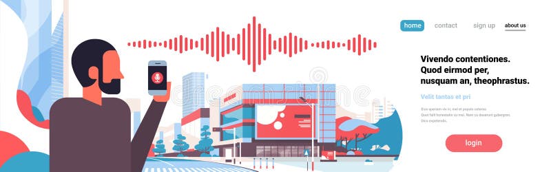 African Man Hold Phone Intelligent Voice Personal Assistant Recognition ... African Man Hold Phone Intelligent Voice Personal Assistant Recognition ...
