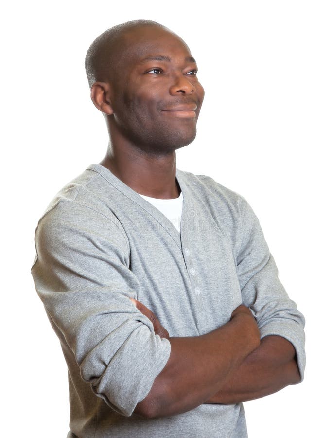 African Man Looking To The Right Stock Image - Image: 35360971
