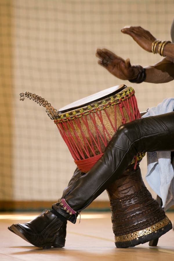 African Man Playing Traditional Instruments Stock Photo - Image of ...