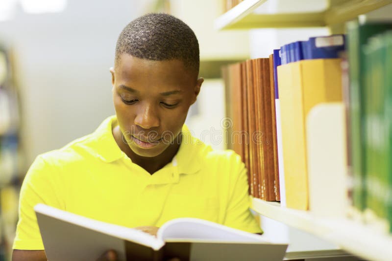 African man reading book stock photo. Image of casual - 39083474