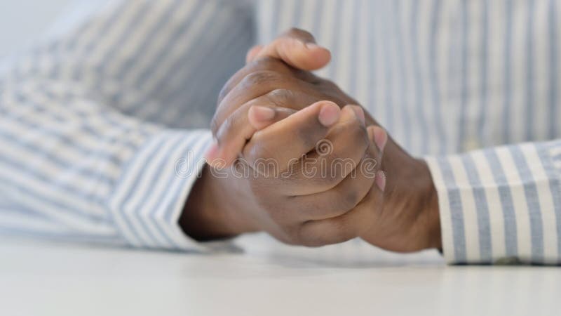 Close Up of African Man Showing Hand Gesture of Frustration Stock Image ...