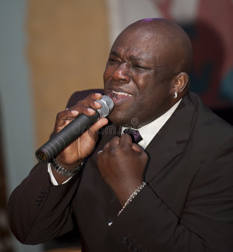 African man singing live stock photo. Image of male, soul - 23571334